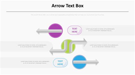 Arrow Text Box Diagram Relationship