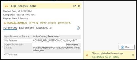 Problem The Clip Tool Generates Empty Output In ArcGIS Pro