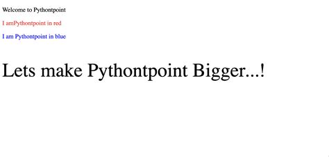 Html Styles Pythontpoint