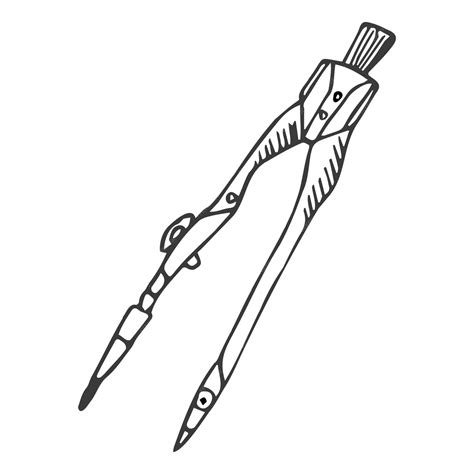 Premium Vector Divider Doodle Illustration In Vector Hand Drawn Divider Icon In Vector Compass