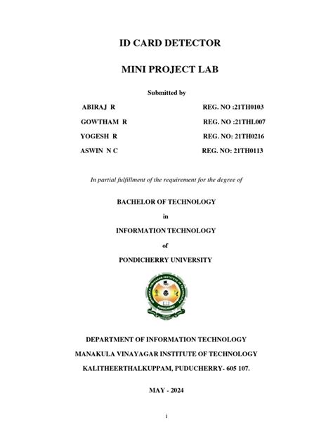 Mini Project Report Final Pdf Arduino Radio Frequency Identification