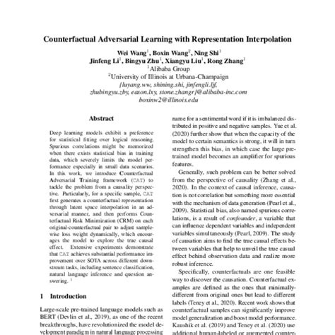 counterfactual adversarial learning with representation interpolation