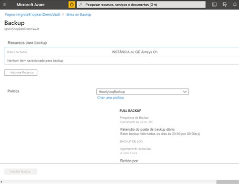 tutorial fazer backup de bancos de dados do sql server para o azure