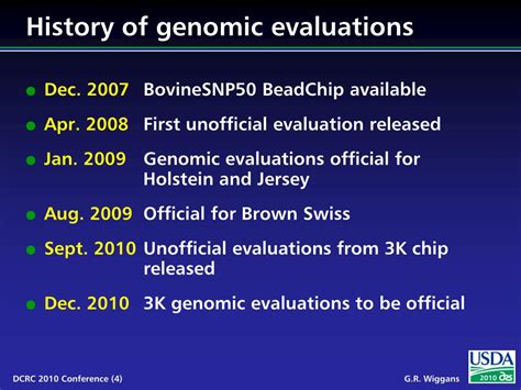 Ppt Genomic Evaluations Past Present And Future Powerpoint Presentation Id 311009