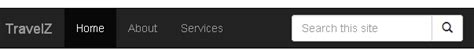Twitter Bootstrap Search Box With Icon In NavBar Example