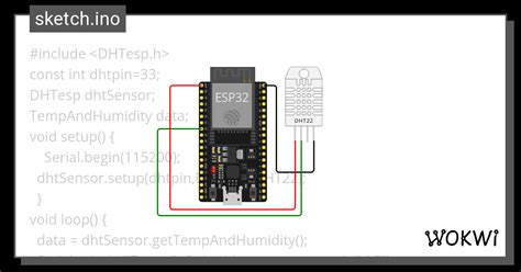 Temperature And Humidity Wokwi Esp32 Stm32 Arduino Simulator