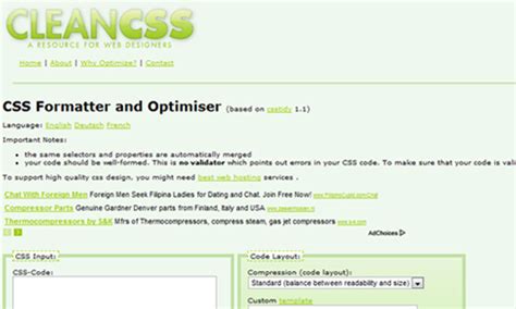 Useful Examples Of Web Based CSS Compressor Blueblots