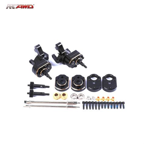 Rcawd Scx24 Axle Upgrades To Potal Axle Kit Compatible With Ax24 Scx2570 Scx24 Upgrade Parts