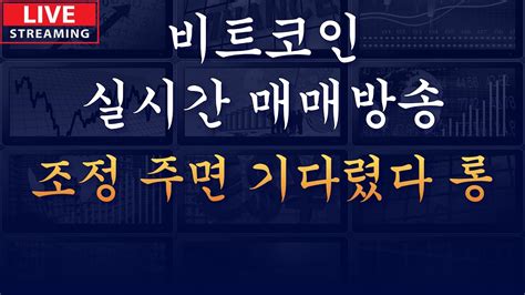 비트코인 실시간 매매방송 조정주면 기다렸다 롱 24년11월24일 Youtube
