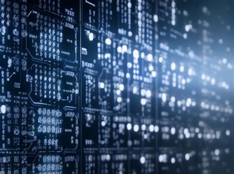 Premium Ai Image Binary Brilliance 3d Rendered Digital Matrix Code