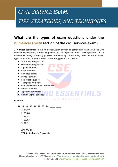 Cse Learning Essentials Tips Strategies And Techniques Summary Numerical Ability Prepared By