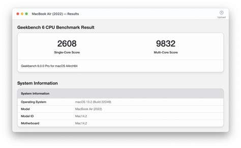 Geekbench Benchmark Software
