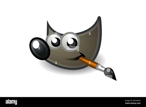 GIMP Logo White Background Stock Photo Alamy
