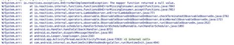 rxjava mapper function returned null 에러 아는 개발자
