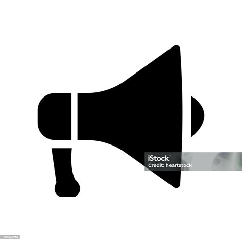 확성기 아이콘 벡터 아이콘입니다 간단한 요소 그림입니다 확성기 기호 디자인입니다 웹 및 모바일 사용할 수 있습니다 디자인에 대한 스톡 벡터 아트 및 기타 이미지 Istock