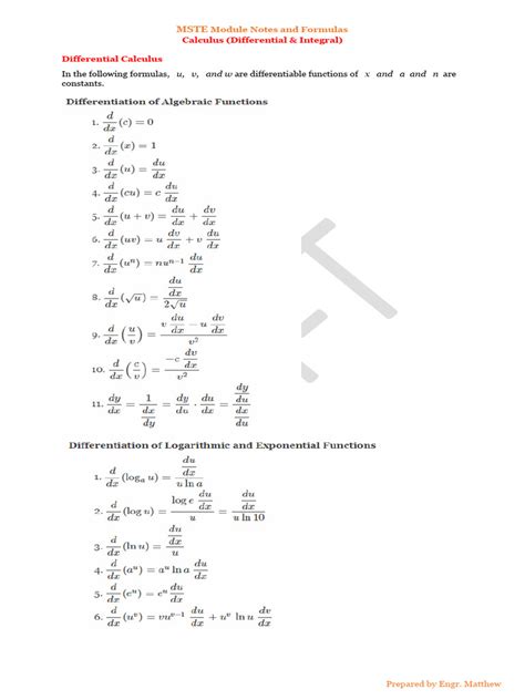 Calculus Module Pdf Calculus Integral