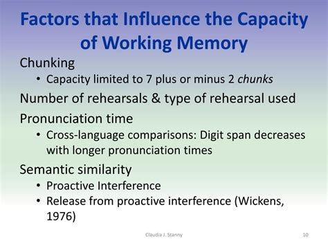 PPT Working Memory PowerPoint Presentation Free Download ID 550201