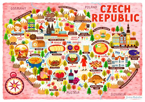 Czech Republic Map Illustration And Design On Behance