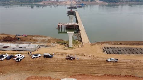 กรมทางหลวง เผย สะพานมิตรภาพ บึงกาฬ บอลิคำไซ คืบหน้า 75