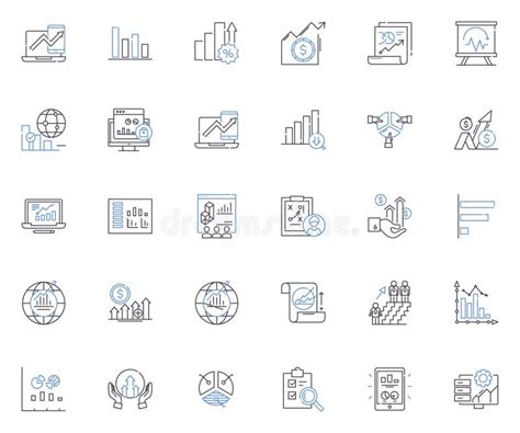 Scoring Line Icons Collection Ranking Points Rating Grade Marker