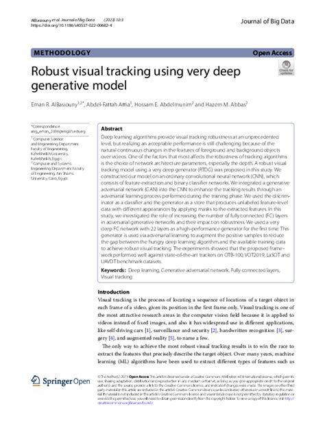 Pdf Robust Visual Tracking Using Very Deep Generative Model