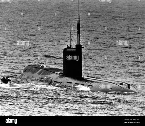 A Port Quarter View Of A Soviet Tango Class Nuclear Powered Patrol