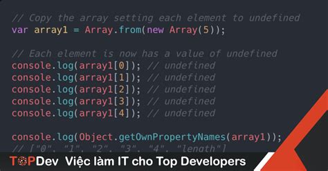 Tìm Hiểu Thêm Về 4 ứng Dụng Của Arrayfrom Topdev