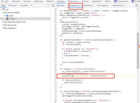Dropdown组件未删除console log Issue ant design ant design GitHub