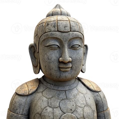 Stunning Vintage Stone Idol Statue Front View Isolated Premium 57718910 Png