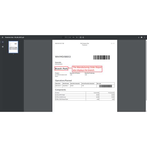 Efficient Multi Branch Management For Odoo Manufacturing