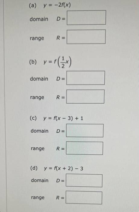 solved let y f x be a function with a domain d [ 6 10]
