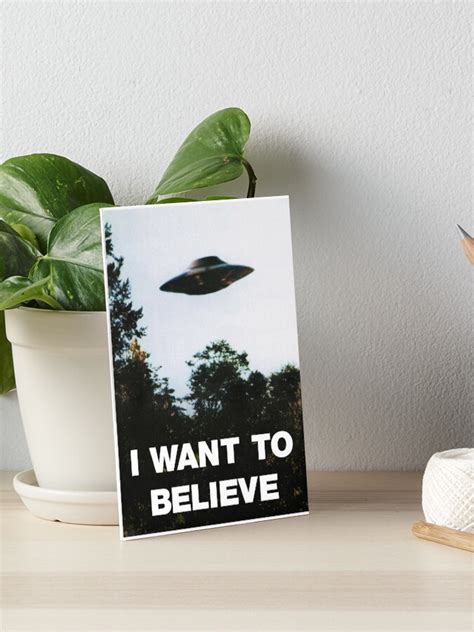 I Want To Believe X Files Poster Art Board Print For Sale By Jacobcdietz Redbubble