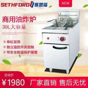 Df 26立式单缸双筛电炸炉商用双缸油炸锅控温炸薯条炸鸡炉炸串机 阿里巴巴