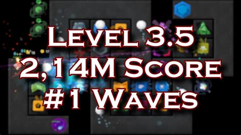 Fwr Waves Level 35 Score 214m Top 3 Infinitode 2 V18 Youtube
