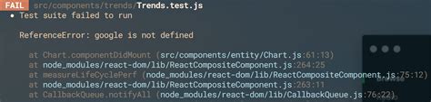 Javascript Jest Test ReferenceError Google Is Not Defined ReactJS And Google Charts Stack