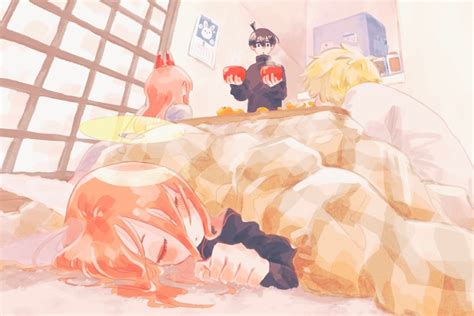 Power Denji Hayakawa Aki And Angel Devil Chainsaw Man Drawn By Kumanooppo Danbooru