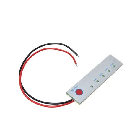 Lithium Battery Level Indicator Five Level LIPO Voltage LED Indicator Zbotic