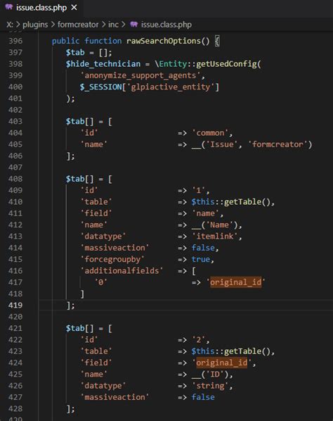 GLPI Format ID Issue PluginsGLPI Formcreator GitHub
