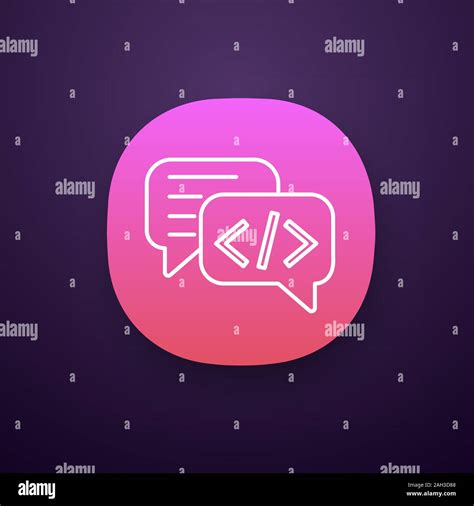 Chatbot Coding App Icon Uiux User Interface Talkbot With Chip Insert