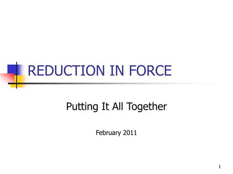 Ppt Reduction In Force Powerpoint Presentation Free Download Id469743