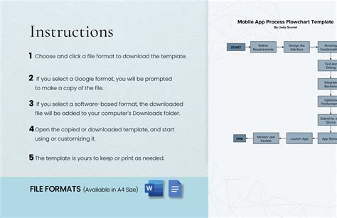 Mobile App Process Flowchart Template In Pages PDF Word Google Docs Download Template Net