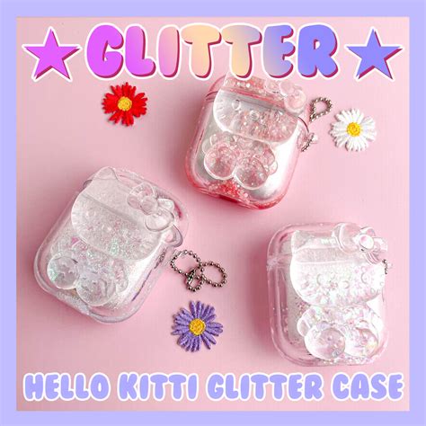 헬로 키티 글리터 에어팟케이스 에이블리