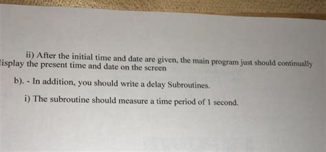 Solved Write A C Language Program To Implement A Digital