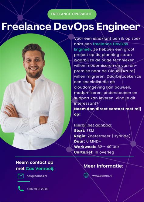per direct op zoek naar een freelance devops engineer azure iac