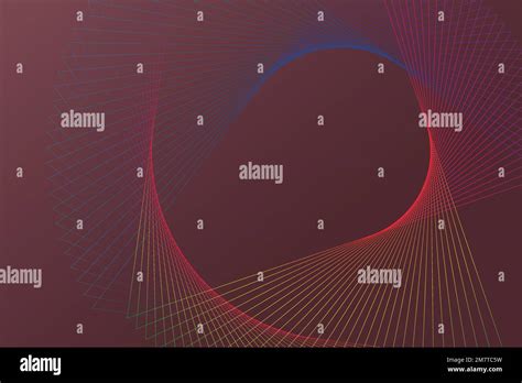 Technology Background Vector With Spiral Wireframe Pattern In Red Tone