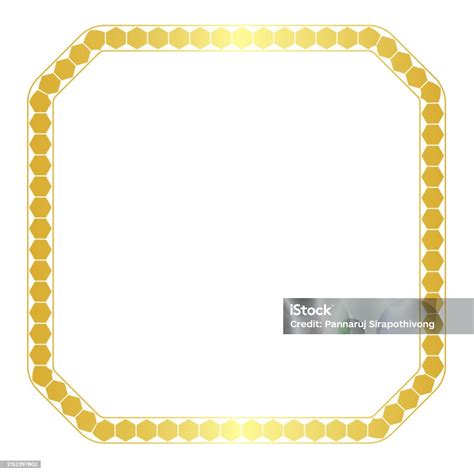 정사각형 에메랄드 프레임 다각형 모양 육각형 골드 액자 럭셔리 황금 프레임 골드 테두리 황금 벡터 로얄 테두리 프레임 장식 장식 요소 고립 된 배경 인사말 배너 0명에 대한