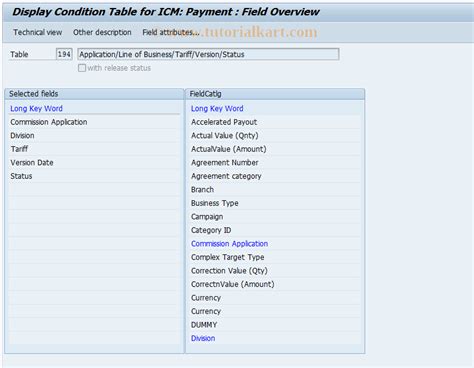 CACSCOND SAP Tcode Condition Table Display Price Comn