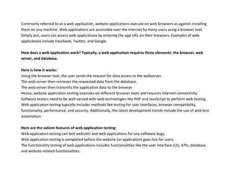 ppt desktop application testing vs website application testing