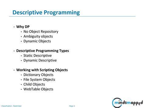 Session 06 Descriptive Programming Slides Ppt