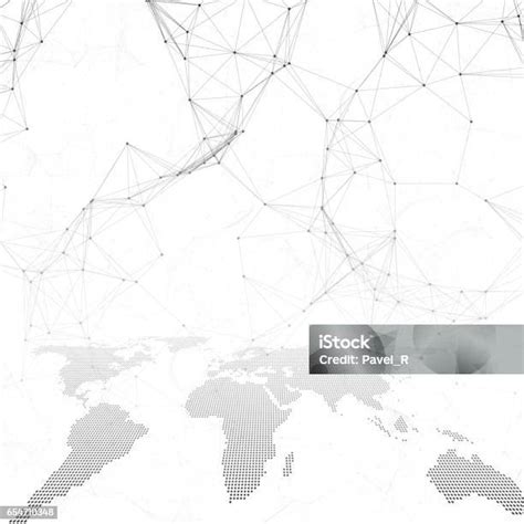 화학 패턴 점선 세계지도 연결 선과 점 분자 구조 과학 의학 Dna 연구 의학 과학 기술 개념 기하학적 디자인 추상배경 Dna에 대한 스톡 벡터 아트 및 기타 이미지